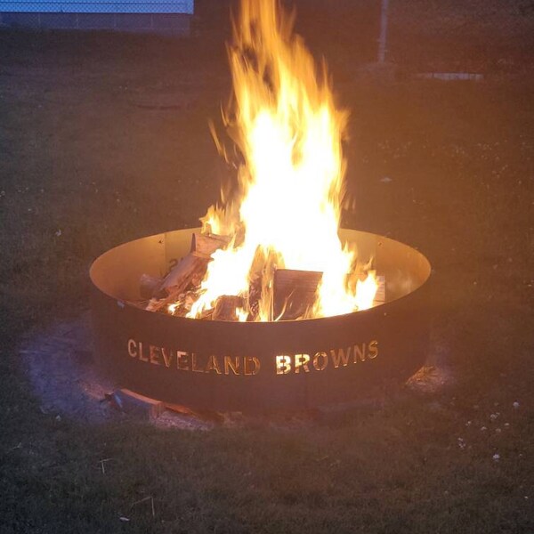 Personalized Heavy Duty Solid Fire Ring, 12" Tall, Wedding Gift ...