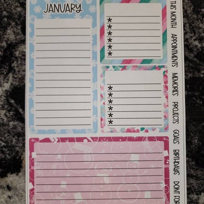 Summer Bucket List Planner Stickers - Etsy