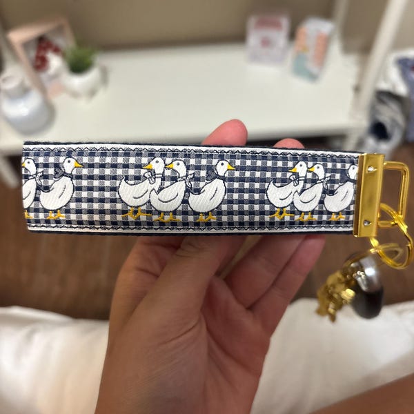 Vintage Patchwork Feed Sack Keychain Wristlet – One of a Kind ...