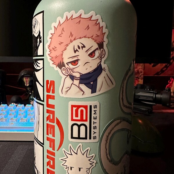 Cute Chibi S.ukuna Vinyl Sticker | Waterproof, Fadeproof, Scratch ...