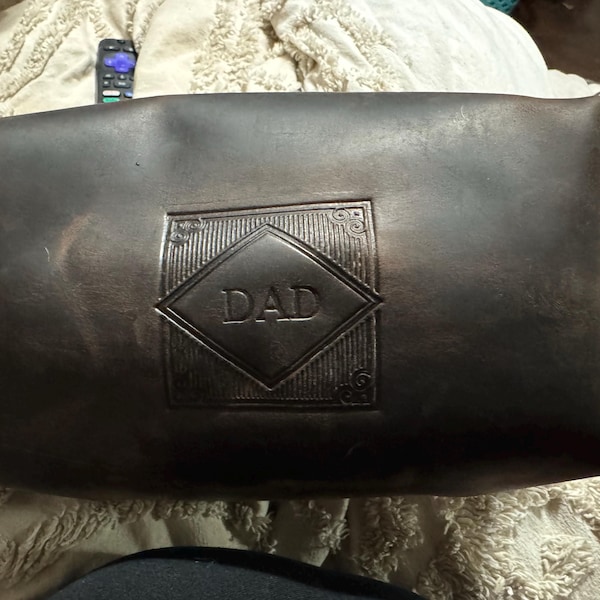 Custom Initial Personalized Gift for Him Leather Dopp Kit for Men ...