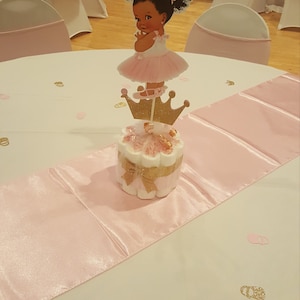 Pink Princess Centerpieces African American Baby Shower Birthday ...