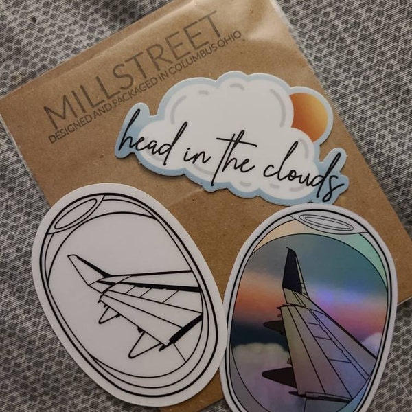 Holographic Travel Inspired Sticker, Waterproof Waterbottle Sticker ...