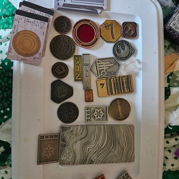 Gold Republic Credit Solid Metal | Sabacc Gaming Tokens | Star Wars ...