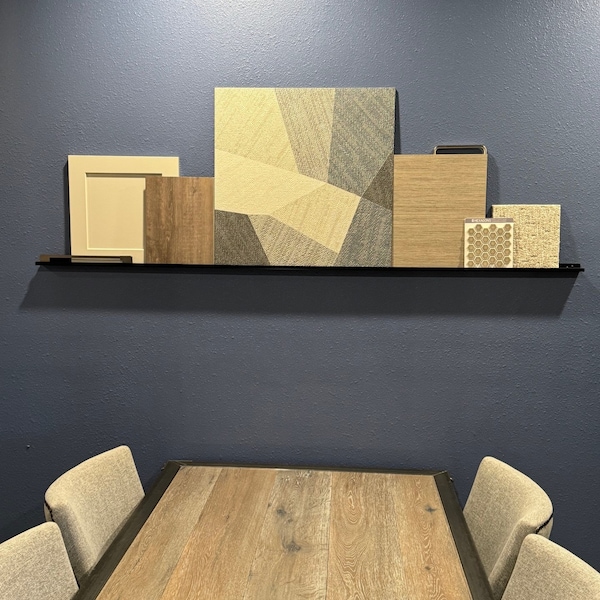 Black 2" Deep Ultraledge(r) Picture Ledge / Wall Art Display / Floating ...