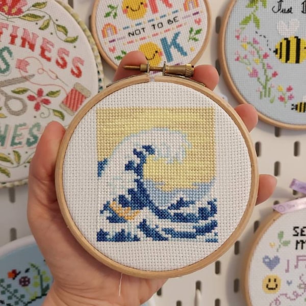 60 Tiny Cross Stitch Masterpieces Set , Mini Cross Stitch Famous ...