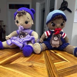 CROCHET PATTERN: Bundle Babies (english, Spanish) - Etsy