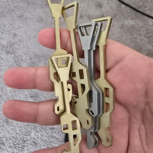 SOLID METAL Jedi Temple Guard Keys Cosplay Star Wars the Clone Wars ...