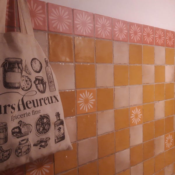 Kitchen and Bathroom Splashback Panel Removable Vinyl Wallpaper Boho ...