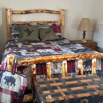 Rustic Deluxe Log Bed Kit Standard Log Bed We Have Been Building Log ...