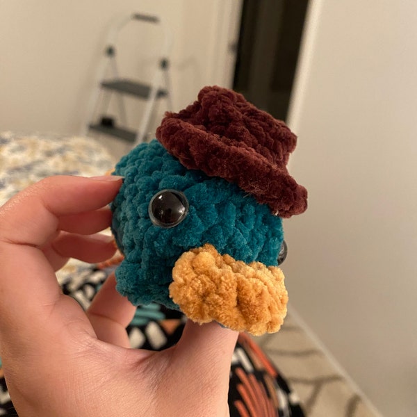 Crochet Pattern Perry the Platypus Mini Amigurumi Crochet Pattern Mini ...