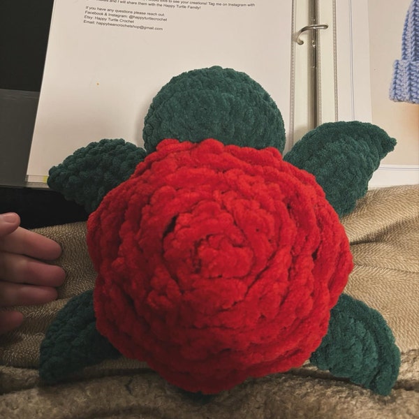 Rose Turtle Crochet Pattern PDF Download, Beginner Friendly Amigurumi ...