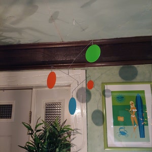 Stunning Red Art Mobiles Mid Century Modern Kinetic Hanging | Etsy