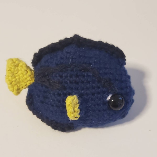 PATTERN: Beckett the Blue Tang Pattern - Amigurumi Plush Blue Tang ...