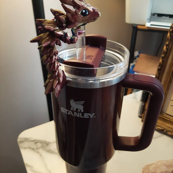 Black Chroma Style Gem Dragon 10mm Stanley Straw Topper 30oz 40oz - Etsy