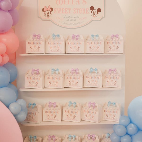 Printable Disneyland Gable Box Label, Disney World Favors Label, Mickey ...