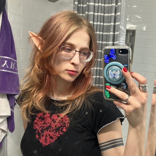 Brea's Butterfly Fae/fairy Ear Cuffs Design-long Ears - Etsy