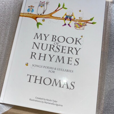 Personalised Nursery Rhyme & Poems Keepsake Book for Newborns - Etsy