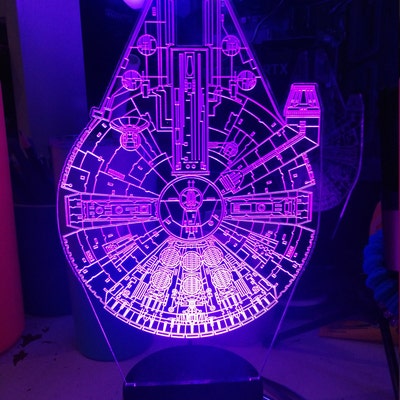 Spider-man LED Edge Lit Acrylic Illusion Lamp With Multi-color Light ...