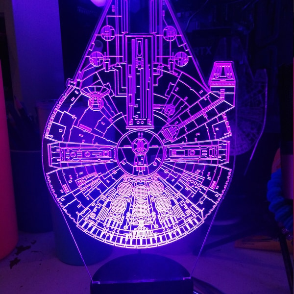 Spider-man LED Edge Lit Acrylic Illusion Lamp With Multi-color Light ...