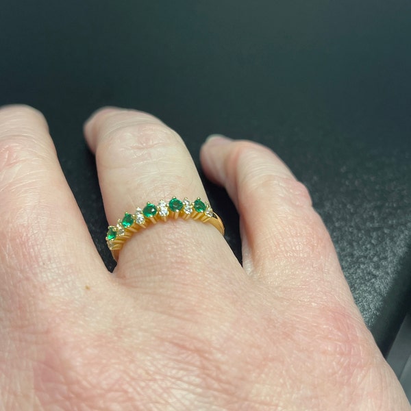 Sami Jewels Emerald Ring, Gemstone Ring, Emerald Jewelry, Gift for Her ...