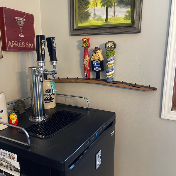 Custom 10 Tap Handle Wall Mount Display Bourbon Barrel - Etsy