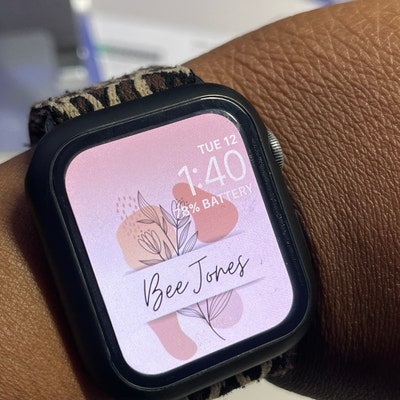 Personalized Apple Watch Wallpaper Monogram Smartwatch - Etsy