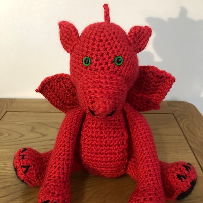 Welsh Dragon Crochet Pattern Welsh Dragon Pattern PDF in US and UK ...