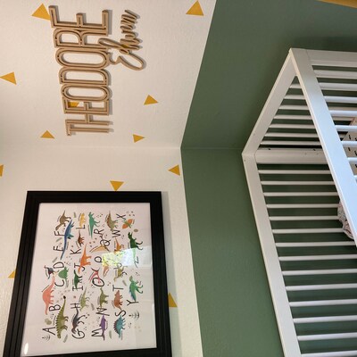 Dinosaur Alphabet Print Dinosaur Decor Printable Wall Art - Etsy