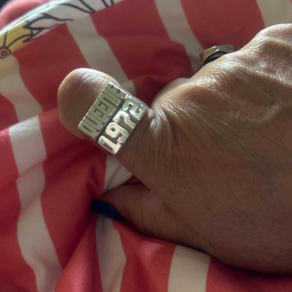 Personalized Year Ring , Custom Date Ring , Stackable Year Ring , Birth ...