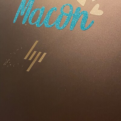 Laptop Stickers Laptop Decal Computer Decal Name Laptop Decal Laptop ...