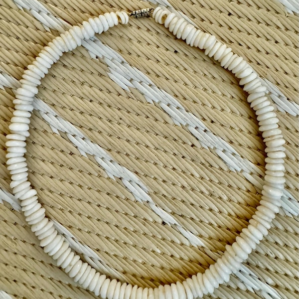 Vintage Real Hawaiian Puka Shell Necklace Handwoven Unique - Etsy