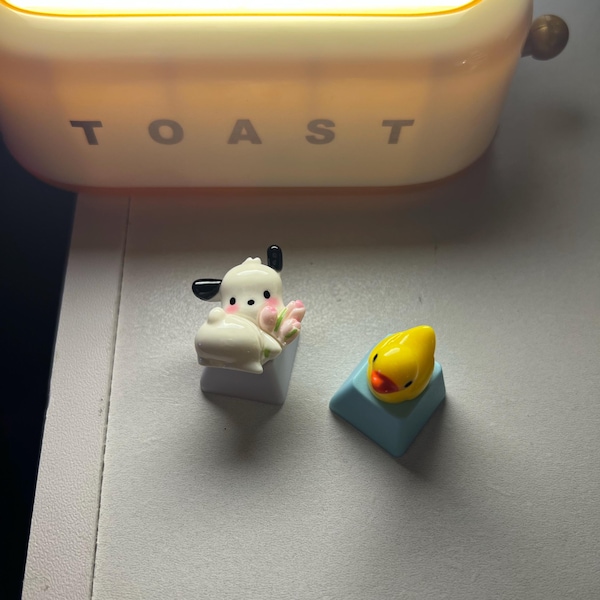 Kawaii Duck Character Keycaps, Goose Keycap, Animal Keycaps, Cute ...
