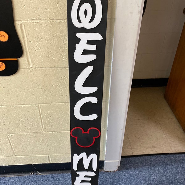 Mickey Mouse Welcome Sign Disney - Etsy