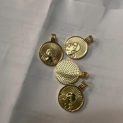 Dainty Sunflower Charm Gold Flower Charm for Bracelet Earring Necklace ...