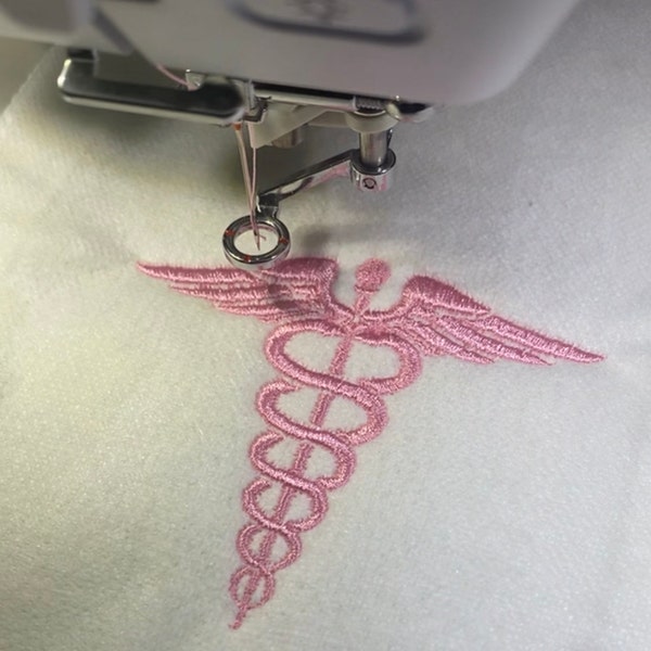 Medical Caduceus Embroidery- Instant Download Machine Embroidery Design ...