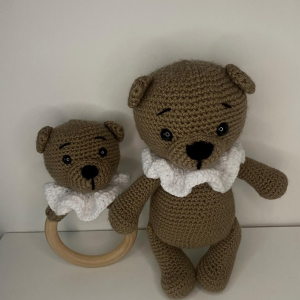 Crochet Pattern Bear, Crochet Bear Pattern, Amigurumi Bear Tutorial, Crochet Teddy Bear, Pdf ...
