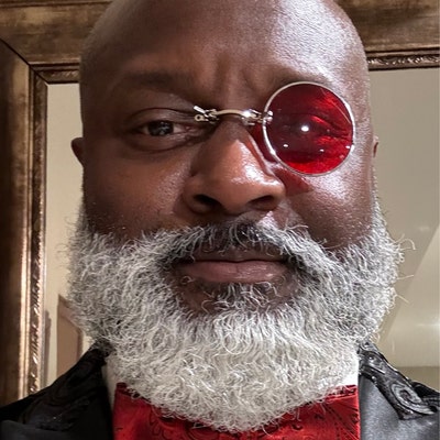 Red Lens Glasses for Women, Vampire Aesthetic Monocle for Men, Gothic ...