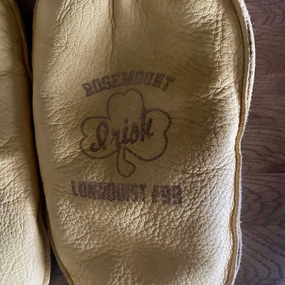 Leather Chopper Mittens With State Logo Engraved Custom Engraved ...