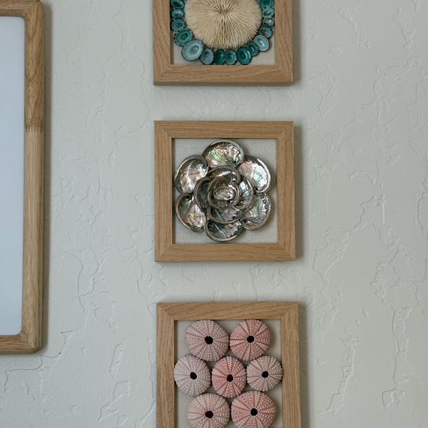 Red Abalone Art, Shell Wall Art, 3D Shell Art, Coastal Shell Art ...