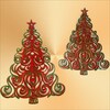Christmas Tree 3D Zentangle Svg Files, Multilayer Panel for Laser ...