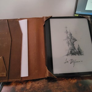 Personalized Vintage Leather Document Holder Case Folder A4 / - Etsy