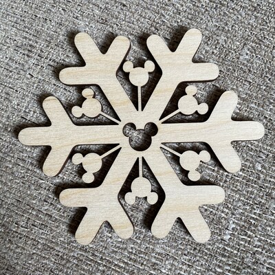 Mickey Mouse Wooden Cutout Shape, Wooden Mickey Mouse for Crafts ...