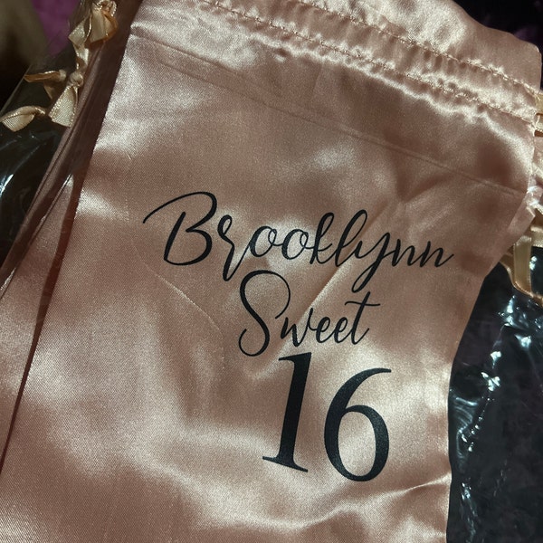 Sweet 16 Favor Bags, Sweet Sixteen Party Favor Bag, Sweet 16 Party ...