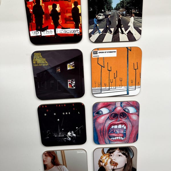 Your Favorite Album Cover Made Into a Wooden Coasters - Etsy UK