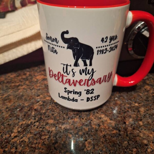 Personalized Deltaversary Coffee Mug, 11oz and 15oz Tea Mug, DST Gift ...