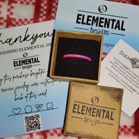 Unicorn Poop Ring With Opal Inlay 6mm Width Diamond Dust Ring ...