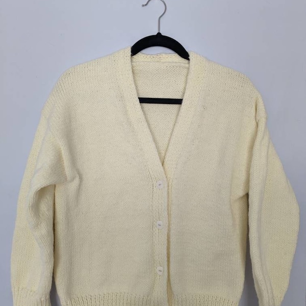 Knitting Pattern - Knit Sweater Cardigan, Classic Knitting Pattern ...