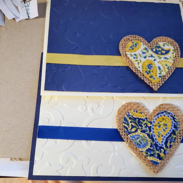 Thank You Card Making Kit for Adults With Pink Hydrangea Scrapbook ...