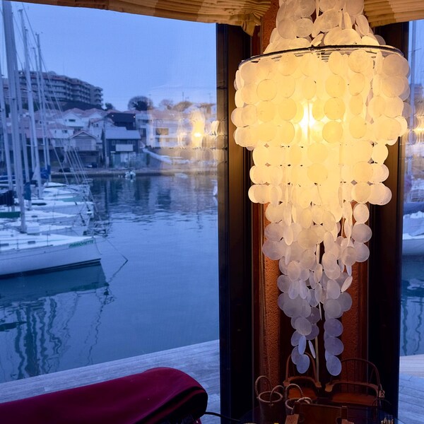 Seashell Ceiling Light Tiered, Bali Seashell Chandelier, Lampshade From ...